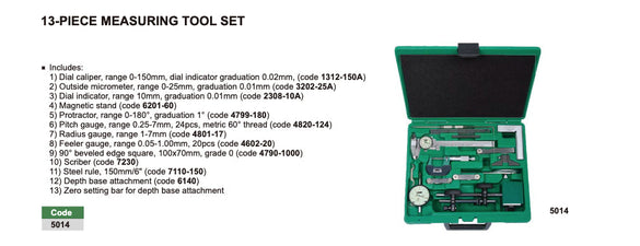 5014 - 13-Piece Measuring Tool Set — Όργανα Μέτρησης